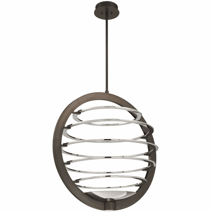 Eurofase 38152-023 Ombra Contemporary Polished Nickel LED 25" Pendant ...