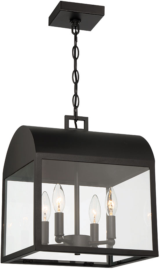 Eurofase 41967-010 Sawyer Satin Black Outdoor Drop Lighting - EUR-41967-010