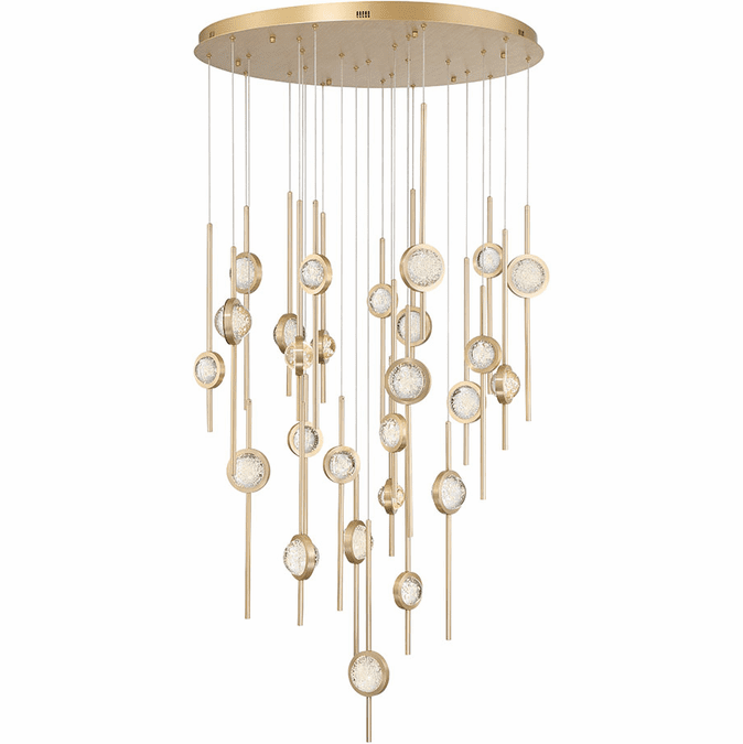 Eurofase 43890-026 Barletta Modern Brass LED Round Multi Pendant Light ...
