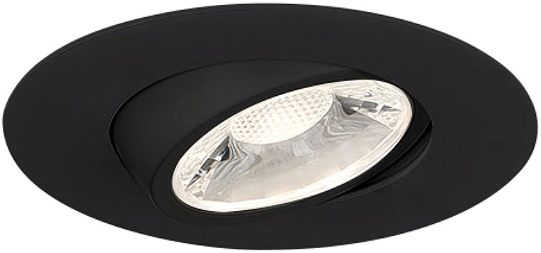 Eurofase 45367-021 Midway Modern Black LED Round 3 Inch Gimbal Down ...