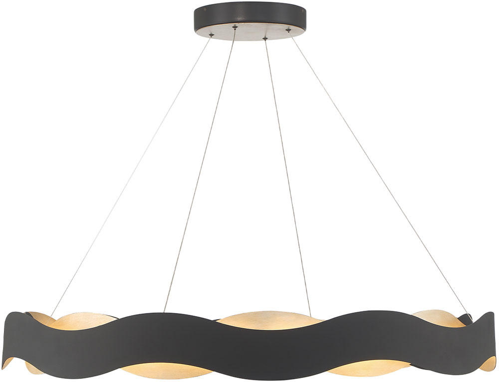 Eurofase 46462-022 Vaughan Modern Black and Nickel LED Drop Ceiling ...