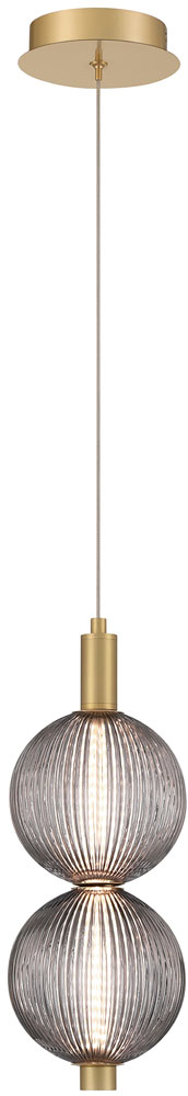 Eurofase 47190-016 Palmas Contemporary Gold LED Mini Hanging Pendant ...