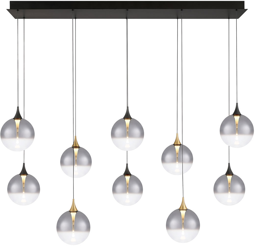 Eurofase 48934-022 Iissa Contemporary Gold-Black LED Multi Drop Ceiling ...