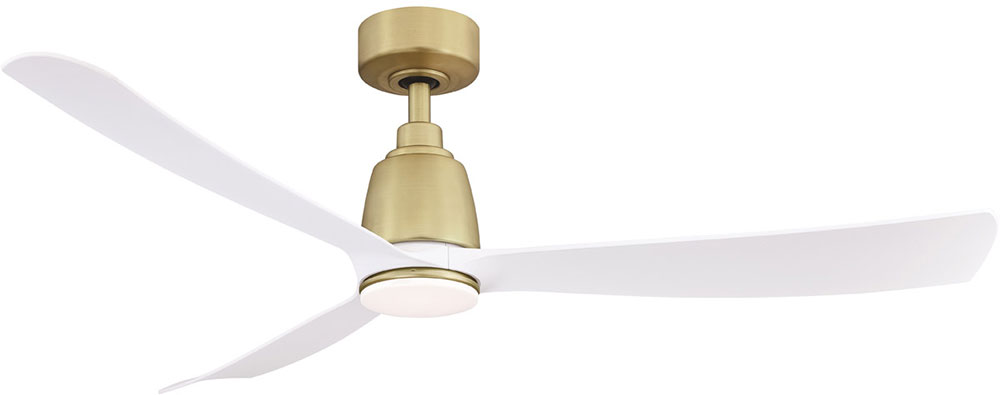 Fanimation FPD8534BS Kute 52 Brushed Satin Brass Interior / Exterior 52 ...