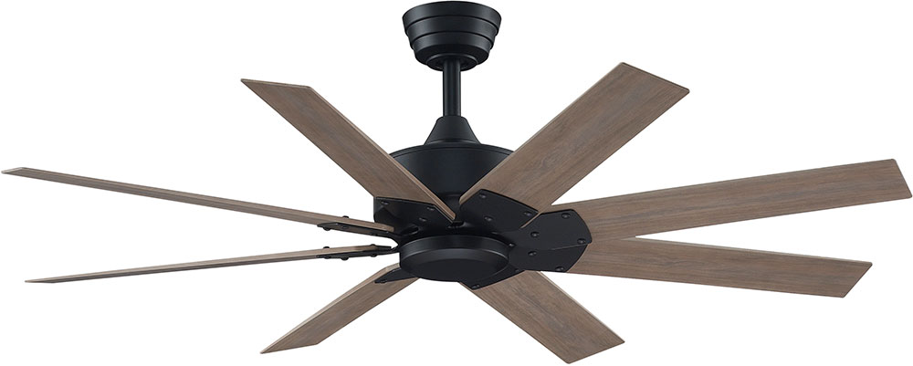 Fanimation MAD7912BBL Levon Custom Black Home Ceiling Fan - FAN-MAD7912BBL