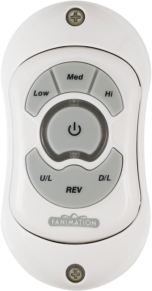 Fanimation TR22WH White Reversing Hand Held Remote - FAN-TR22WH