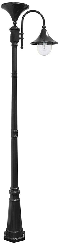 Gama Sonic 109001 Everest Contemporary Black Solar Outdoor Lamp Post ...
