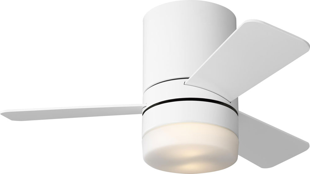 Generation Lighting 3ERHR32RZWD Era Modern Matte White LED 32" Ceiling ...