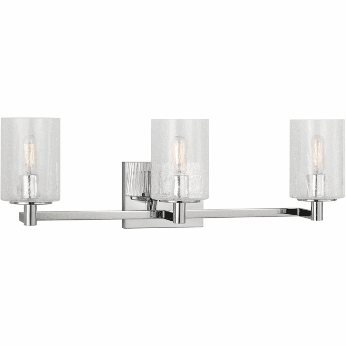 Generation Lighting GLV1033EN/CH Parker Modern Chrome 3-Light Bath ...