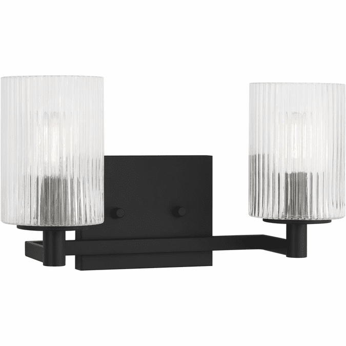 Generation Lighting GLV1042MBK Lando Contemporary Midnight Black 2 ...