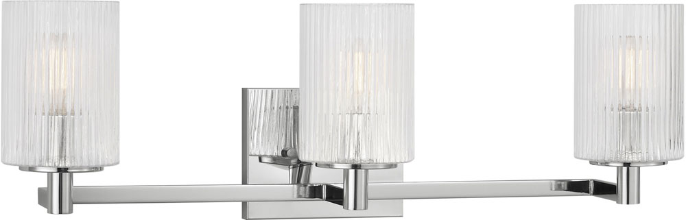 Generation Lighting GLV1043CH Lando Modern Chrome 3-Light Lighting For ...