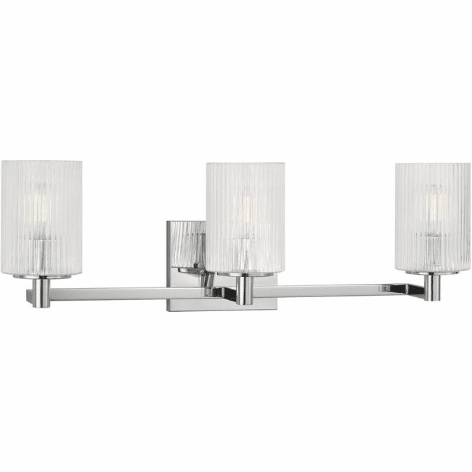 Generation Lighting GLV1043CH Lando Modern Chrome 3-Light Lighting For ...