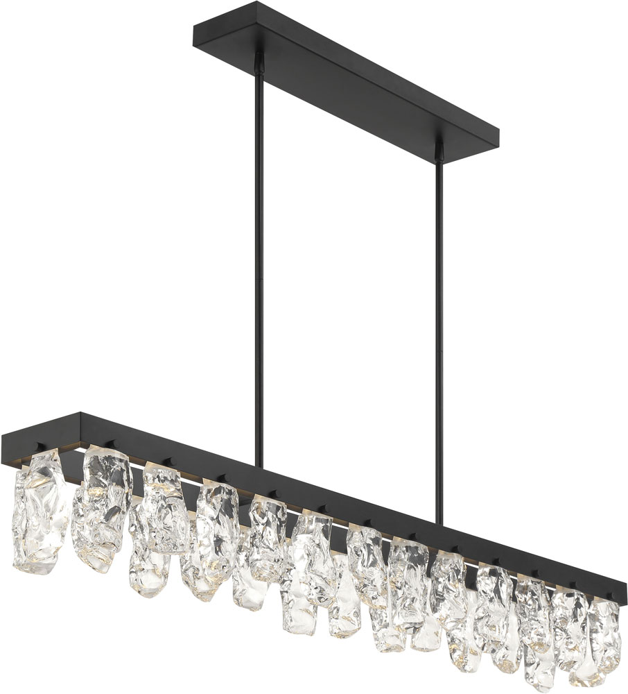 George Kovacs P1498-66A-L Artic Glacier Modern Coal LED Island Lighting ...