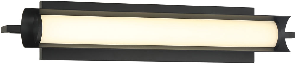 George Kovacs P1552-66A-L Trizay Modern Coal LED 24" Bathroom Lighting ...