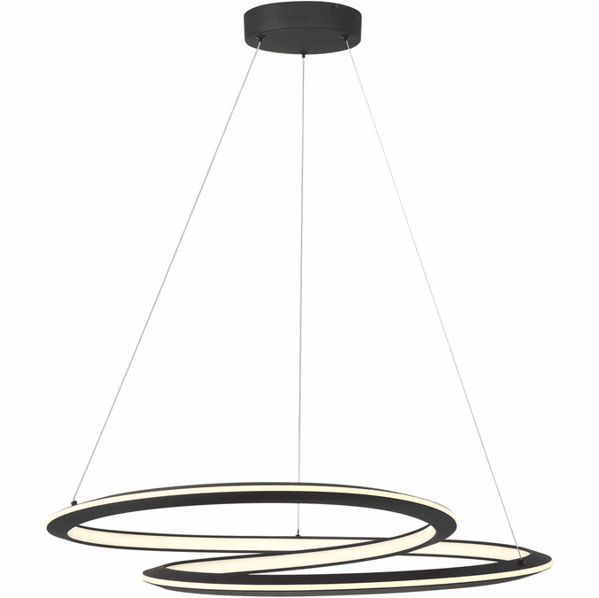 George Kovacs P1971-066-L Infinite Contemporary Sand Coal LED Pendant ...