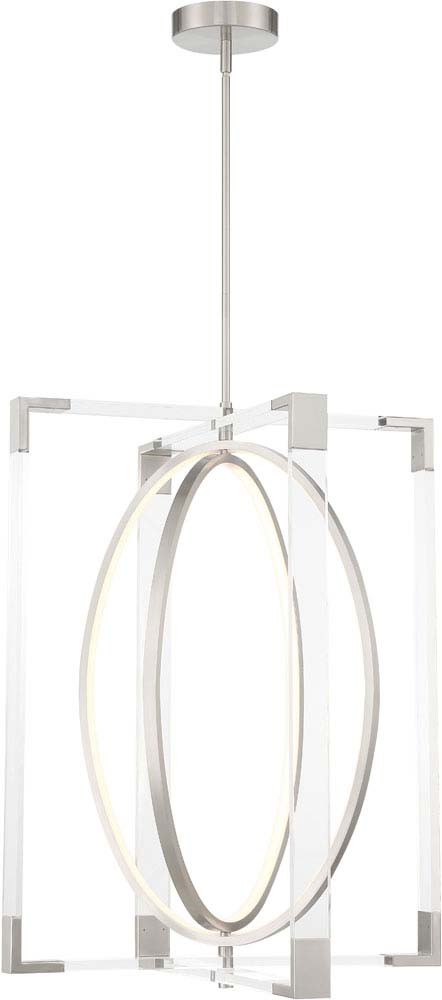 George Kovacs P2266-084-L Double Take Contemporary Brushed Nickel LED ...
