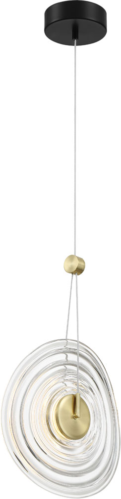 George Kovacs P5600-884-L Topknot Modern Coal And Brushed Gold LED Mini ...