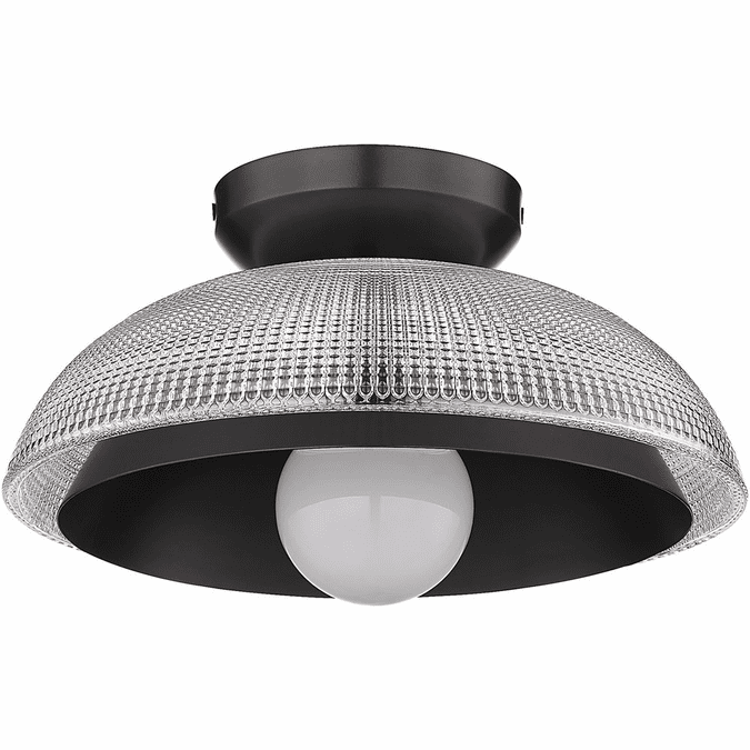 Golden Lighting 0309-FM BLK-RPG Crawford Modern Matte Black Ceiling ...