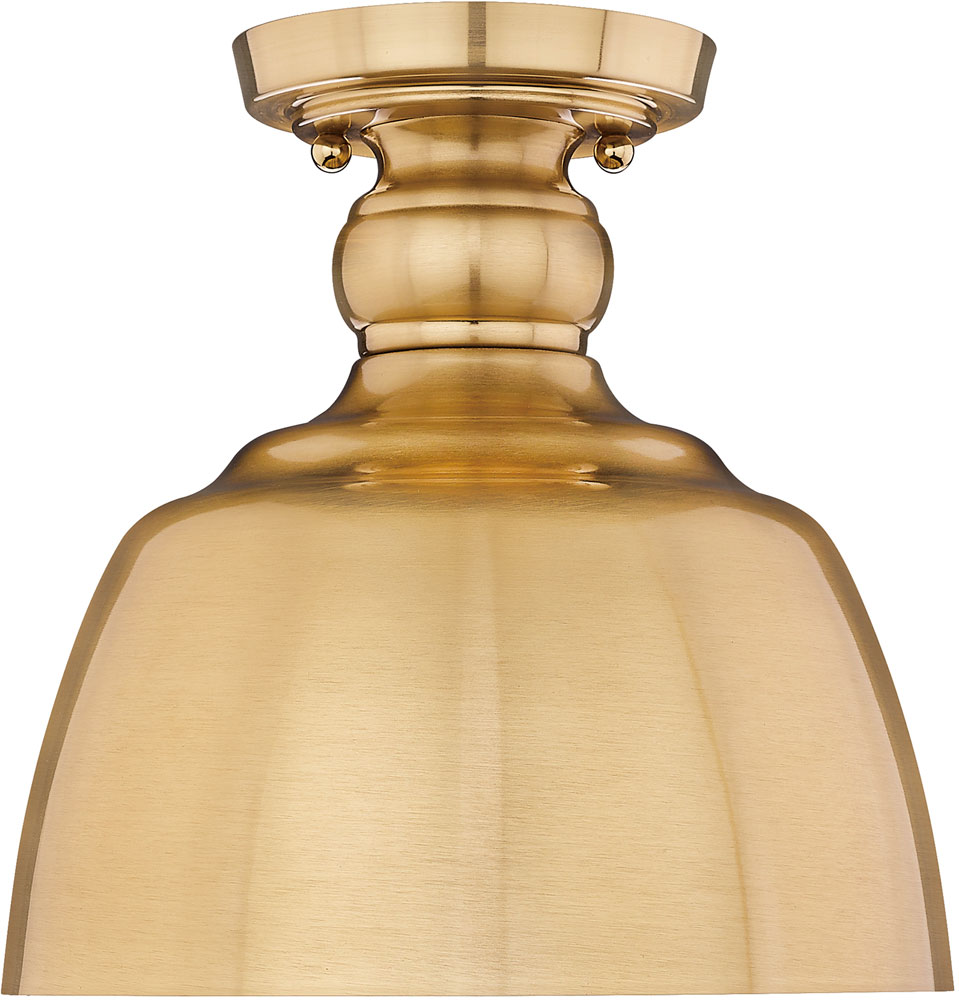 Golden Lighting 0316-FM MBG Holmes Vintage Modern Brushed Gold Ceiling ...