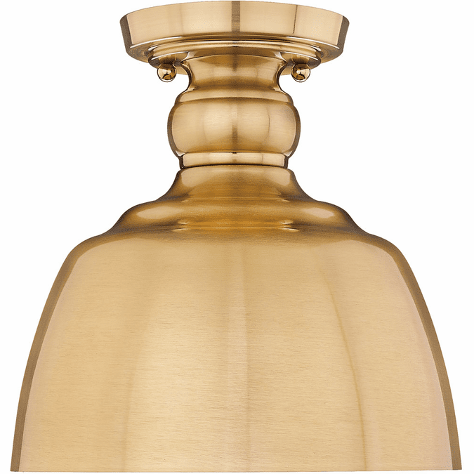 Golden Lighting 0316-FM MBG Holmes Vintage Modern Brushed Gold Ceiling ...