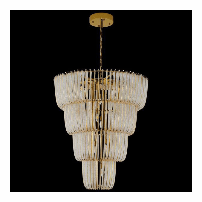 Golden Lighting 4285-29 TG Shahi Contemporary Titanium Gold Foyer Light ...