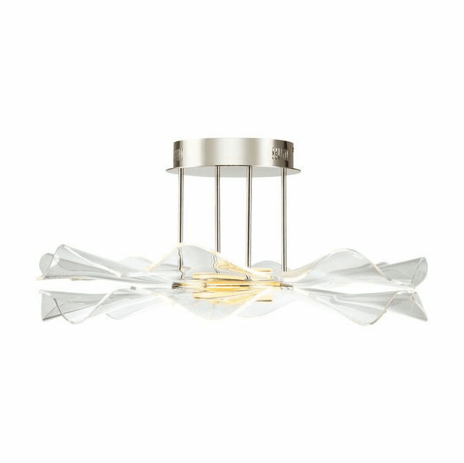 Golden Lighting 8046-SF LG Vetrina Modern Light Gold LED Ceiling Light ...