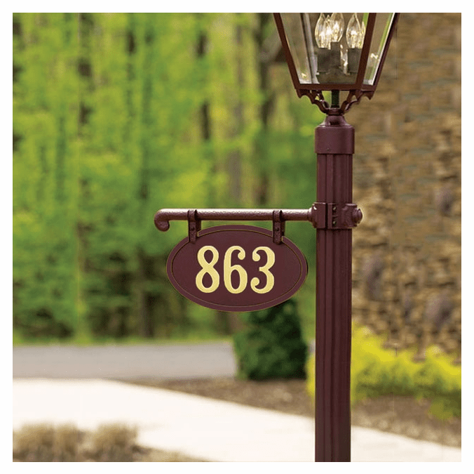 Hanover Lantern 225-3 Ladder Rest Sign Outdoor Address Number Sign ...