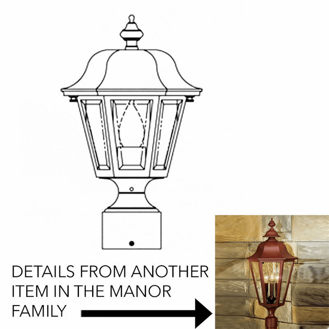 Hanover Lantern B2531LED Manor Small LED Exterior Post Lighting Fixture ...