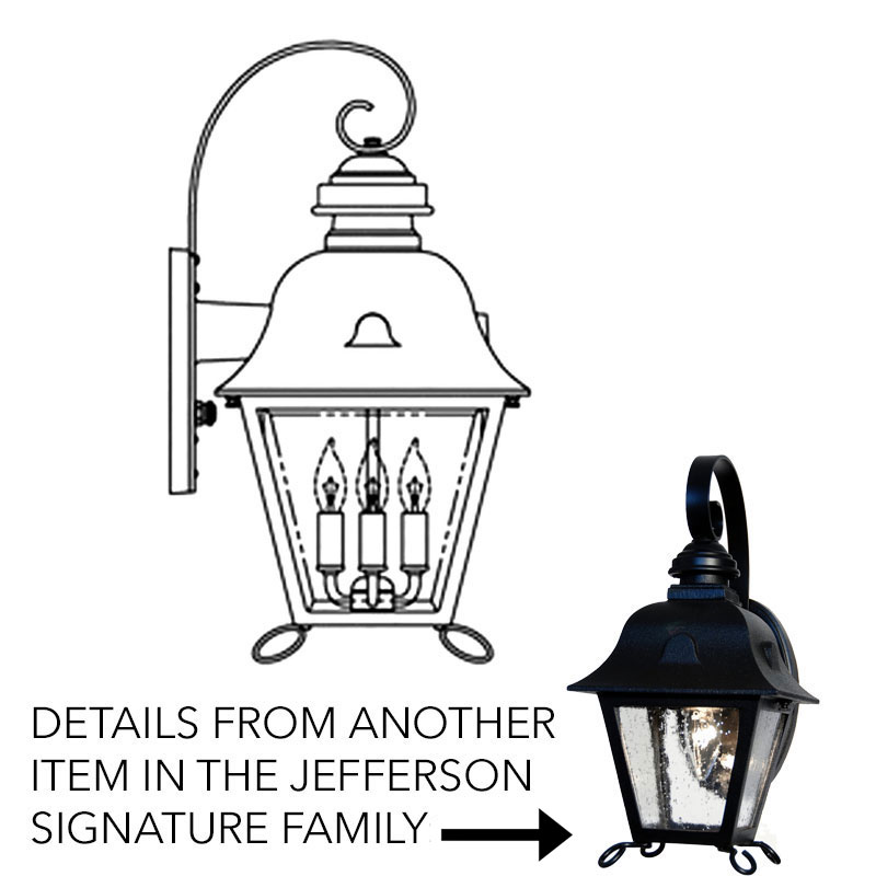 Hanover Lantern B5709 Jefferson Signature Large Traditional Exterior ...