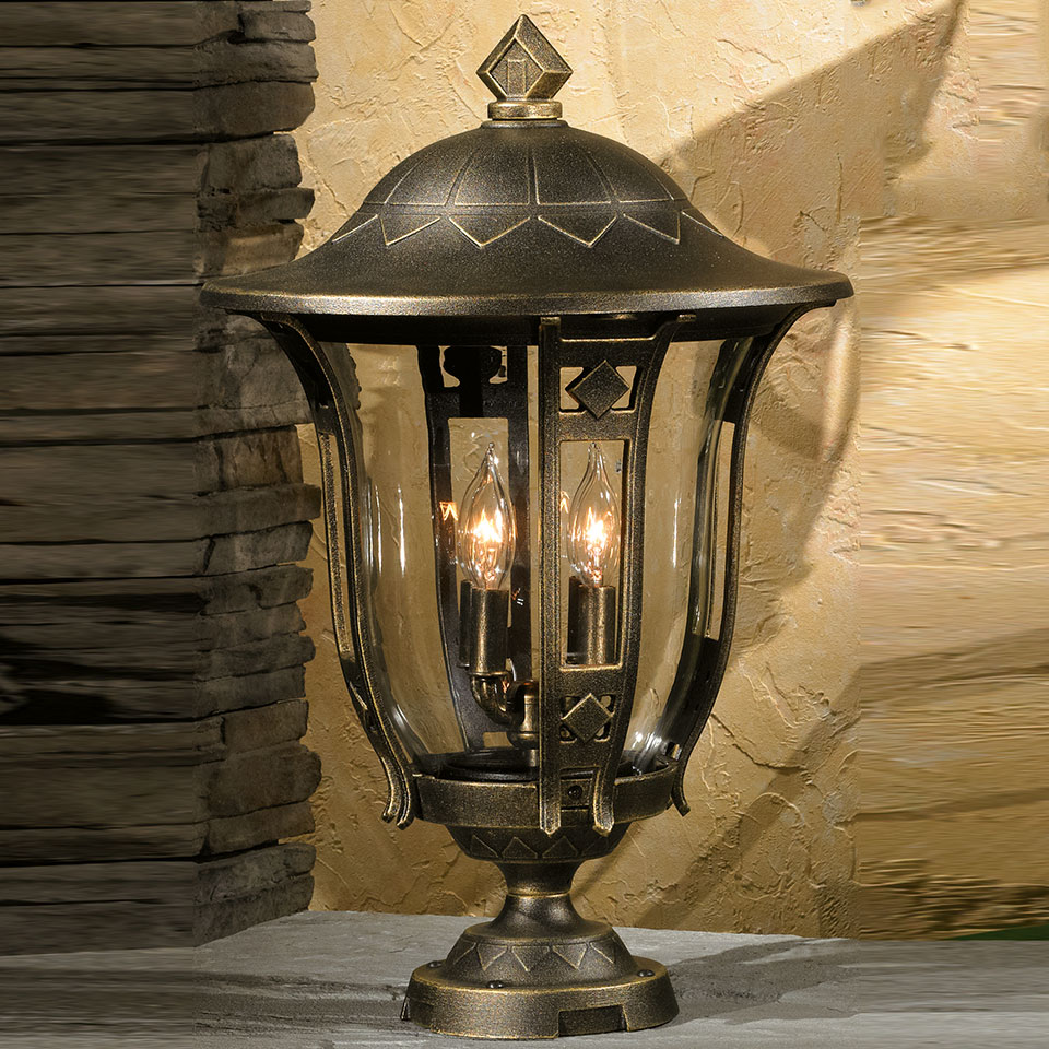 Hanover Lantern B57660 Palermo Large Outdoor Pier Mount - HAN-B57660