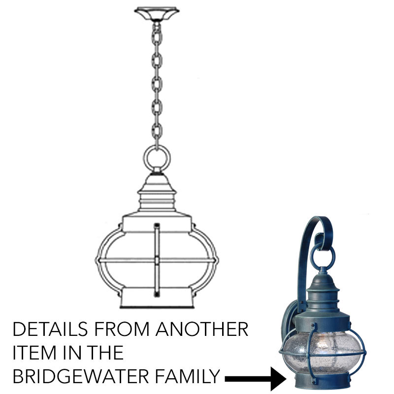 Hanover Lantern B9019 Bridgewater Large Nautical Outdoor Hanging Light - HAN-B9019