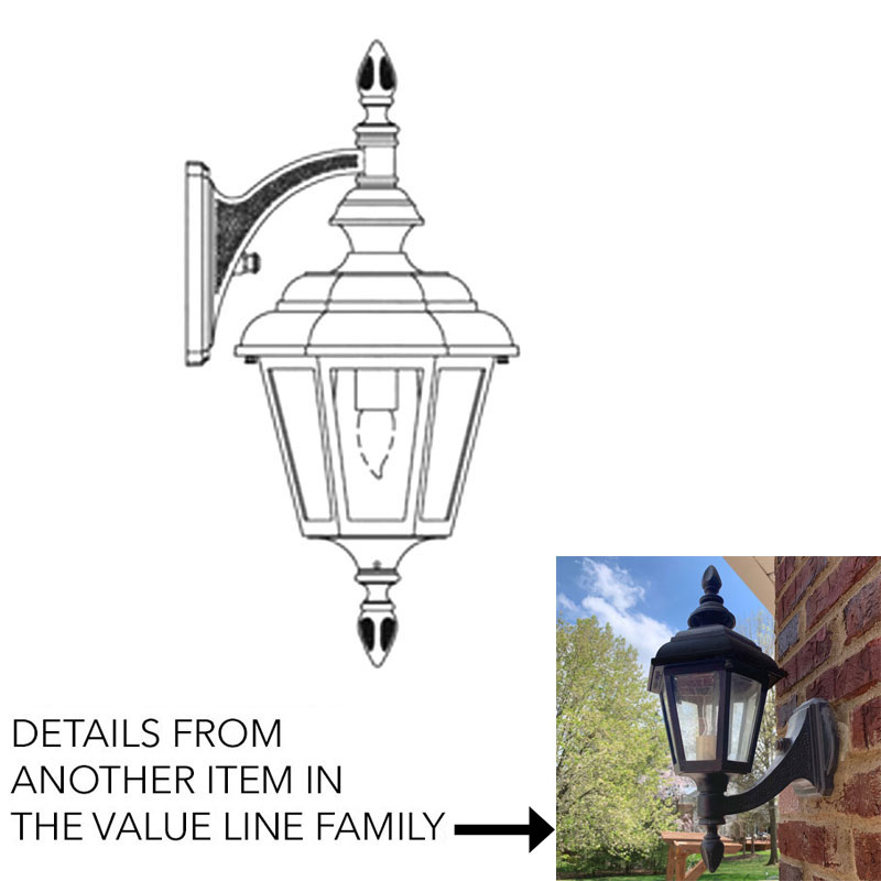 Hanover Lantern B9933 Value Line Medium Traditional Exterior Wall Lamp ...