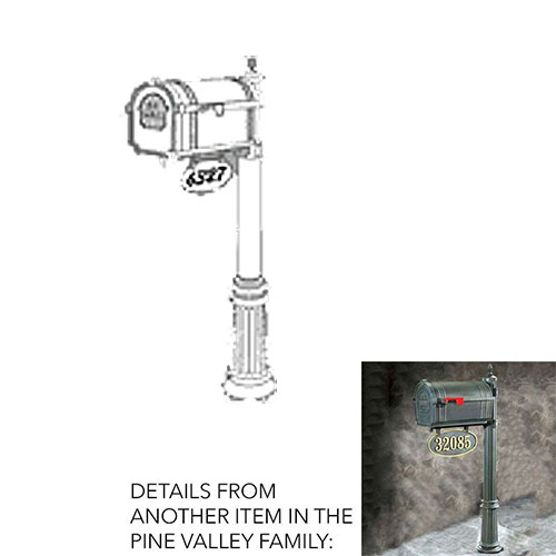 Hanover Lantern M135 Mailbox Exterior Mailbox - HAN-M135