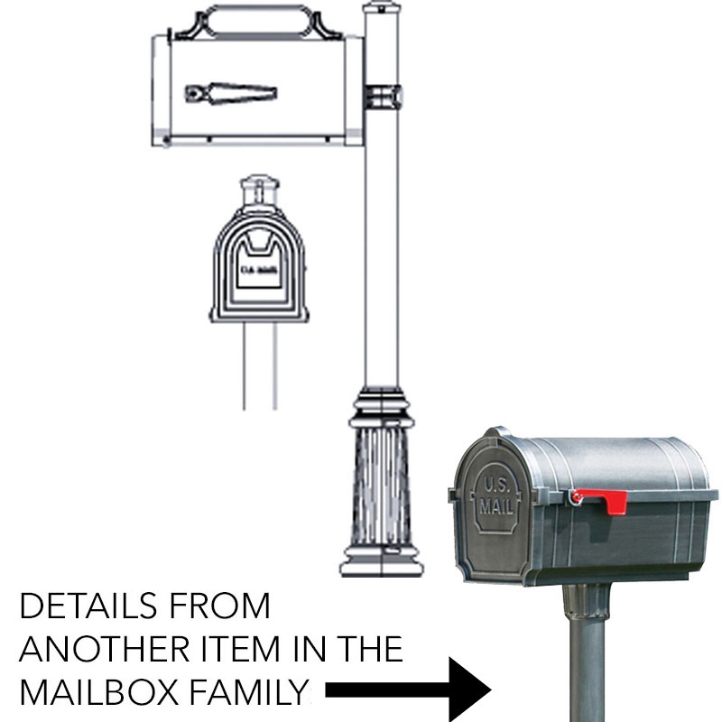 Hanover Lantern M201 Mailbox Outdoor Mailbox - HAN-M201