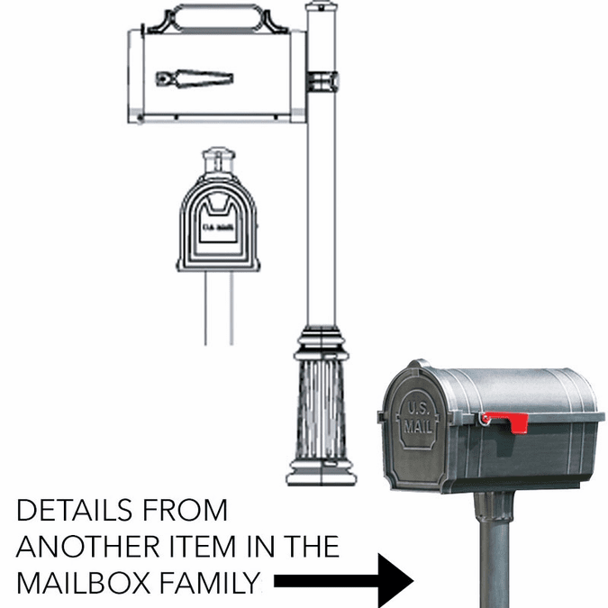 Hanover Lantern M201 Mailbox Outdoor Mailbox - HAN-M201