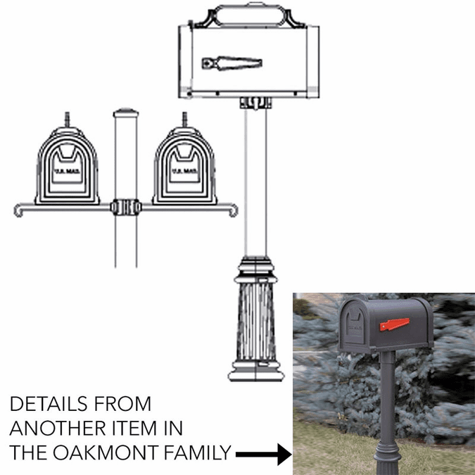 Hanover Lantern M204S Mailbox Exterior Mailbox - HAN-M204S