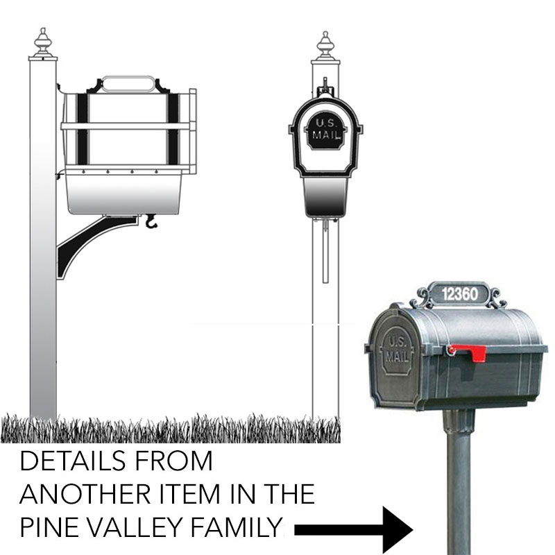 Hanover Lantern M81S Mailbox Outdoor Mailbox - HAN-M81S