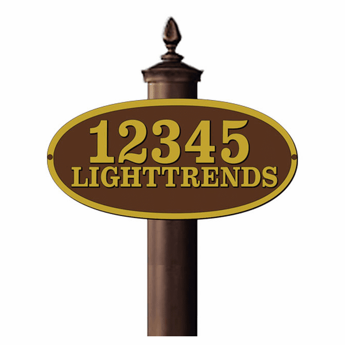 Hanover Lantern R721 Ladder Rest Sign Exterior Address Number Sign ...
