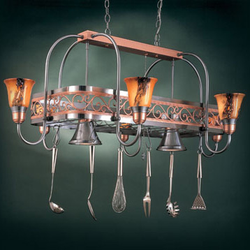 Hi-Lite Manufacturing H-12Y-D 21" Tall Pot Rack Island Light Fixture ...