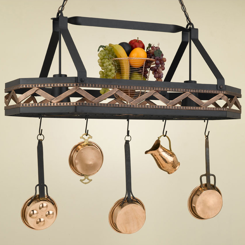 Hi-Lite Manufacturing H-64Y-D-A-COP 21" Wide Pot Rack Island Lighting ...