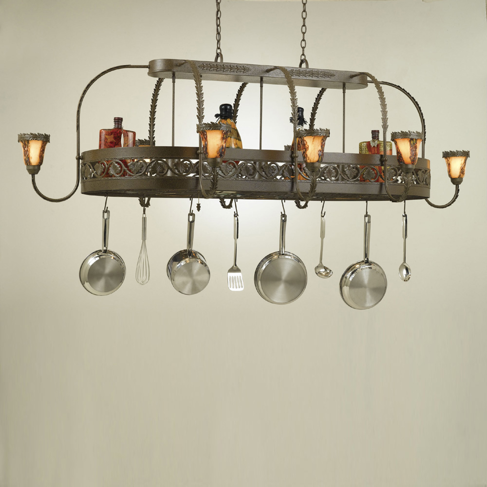 Hi-Lite Manufacturing H-89Y-D 25" Tall Pot Rack Island Light Fixture ...