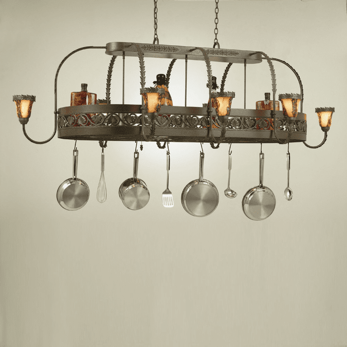 Hi-Lite Manufacturing H-89Y-D 25" Tall Pot Rack Island Light Fixture ...