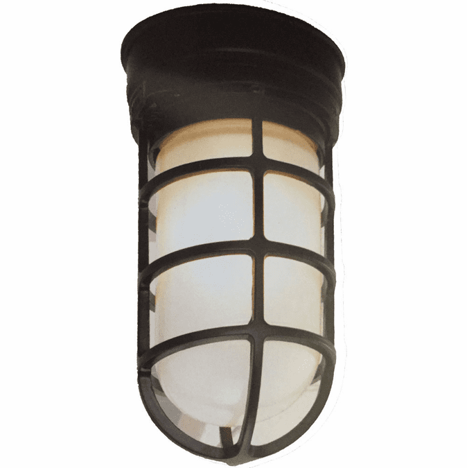 Hi-Lite Manufacturing H-LCGU-FB-GD-1 Vapor Jar Vintage Outdoor Flush ...