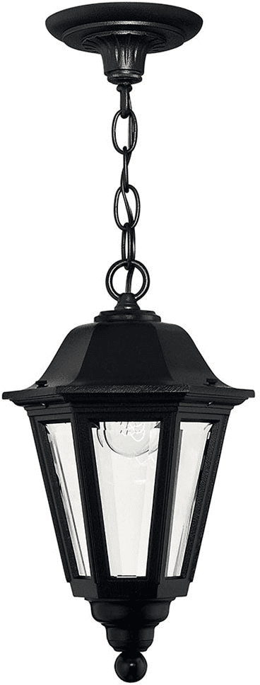Hinkley 1412BK Manor House Black LED 9" Outdoor Pendant Hanging Light ...