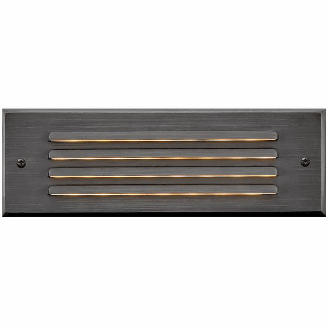 Hinkley 15765SK Louvered Brick Light Contemporary Satin Black LED ...