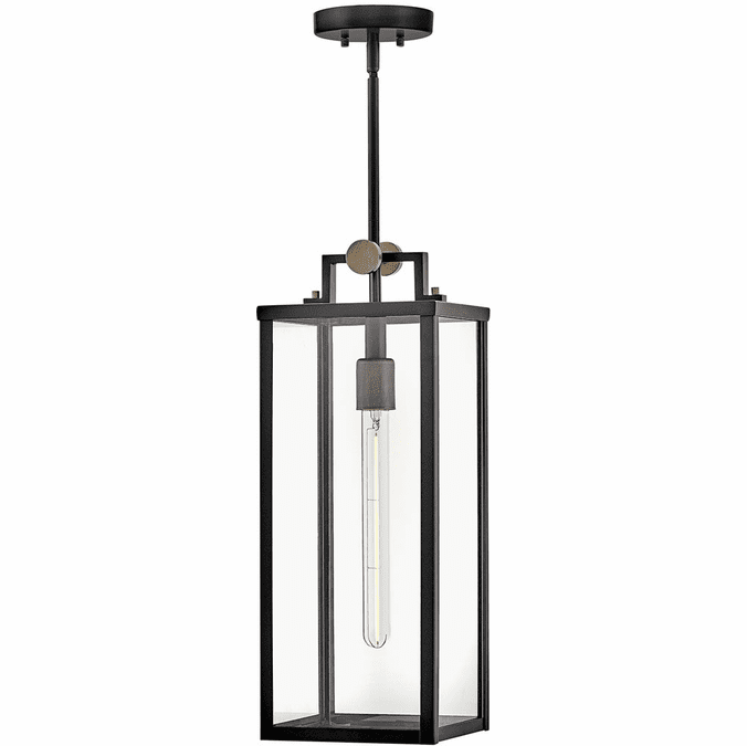 Hinkley 23012bk Catalina Modern Black Burnished Bronze Led Outdoor