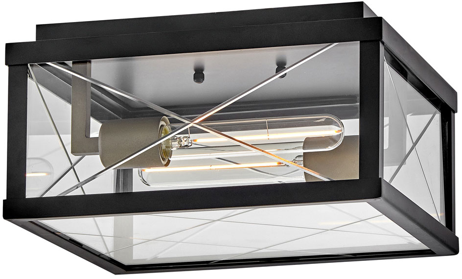 Hinkley 28881BK Monte Modern Black / Burnished Bronze LED Exterior ...