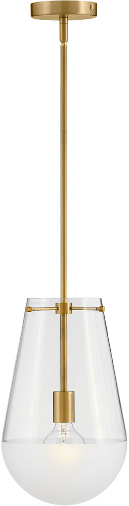 Hinkley 32087LCB Beck Contemporary Lacquered Brass LED Mini Pendant ...