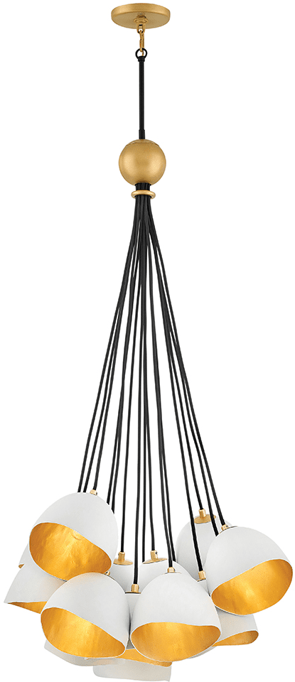 Hinkley 35906SHW Nula Modern Shell White LED Multi Lighting Pendant ...