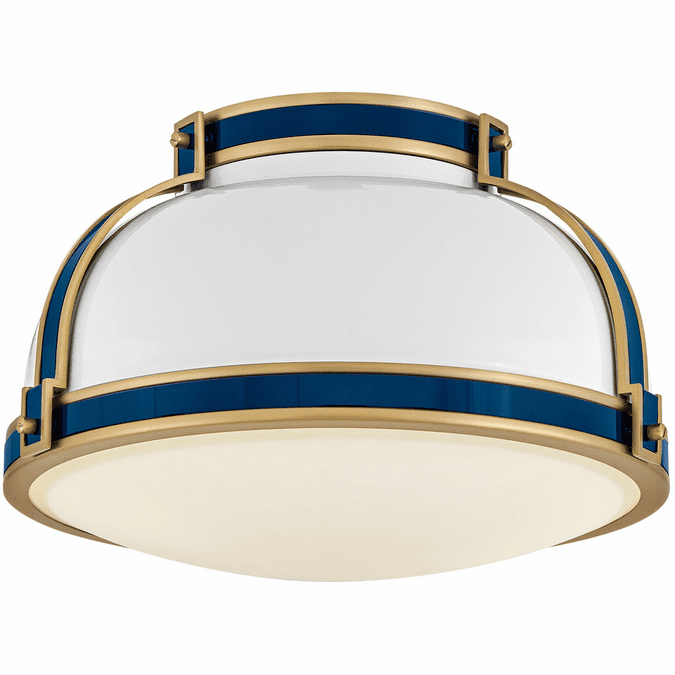 Hinkley 46351GW-LCB Barton Contemporary Gloss White / Lacquered Brass ...
